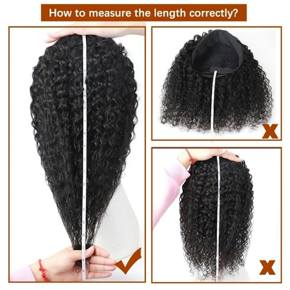 MISS REBECCA | Hair | Short Kinky Curly Lace Front Wig Human Hair Side ...